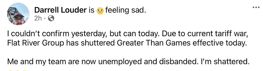 FRG shuttering GtG? - General GTG - Greater Than Games Forums